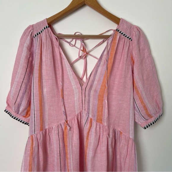 Lemlem | Dresses | Lemlem X Hm Pink Airy Linen Dress | Poshmark